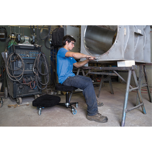 Synetik 508-00009 FLEX 2 Welding Grade Ergonomic Chairs, Suede, Black ...
