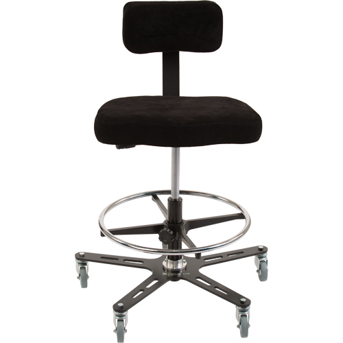 Synetik 508-00035 TF160 Welding Grade Ergonomic Chair, Suede, Black ...