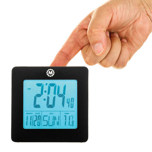 MARATHON Desktop Clock, Digital, Battery Operated, 3.6" W x 1.5" D x 3. ...