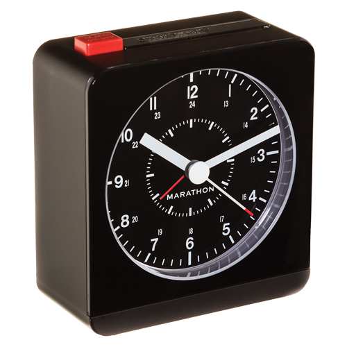 MARATHON Analog Desk Alarm Clock OP602 (CL030053BK) | Shop Clocks ...