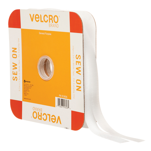 VELCRO COMPANIES Ruban d'attaches, Boucle et crochet, 30' x 3/4", Cousu ...