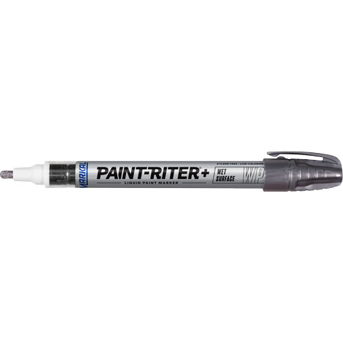 Markal 096937 Paint-Riter®+ Wet Surface Paint Marker, Liquid, Grey