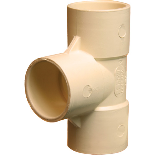 Bow Plumbing 520007 Flowguard Gold® Tee Fitting, Sanitary, CPVC, 1/2"