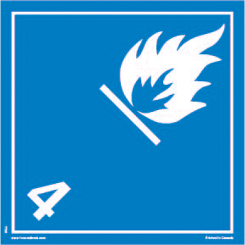 INCOM TOP TAPE & LABEL Dangerous Goods Shipping Labels 4" X 4" (100 mm ...