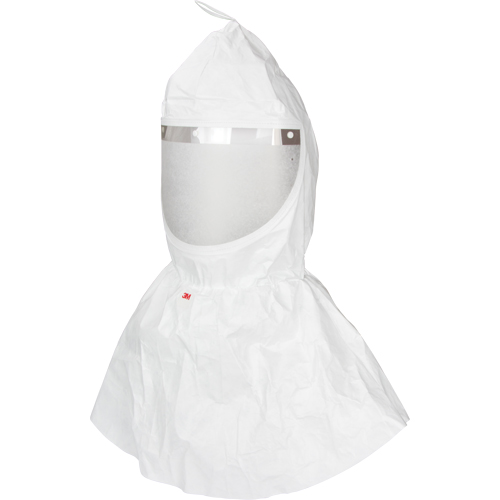 3M H-410-10 Respirator Hood with Collar, Standard, Soft Top, Single Shroud