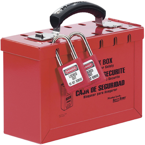 Master Lock 498A Latch Tight Portable Group Lock Box, Red