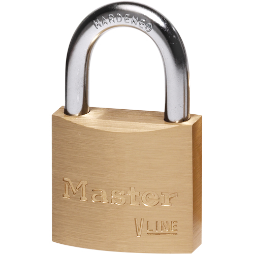 MASTER LOCK V-Line Brass Non-Rekeyable Padlock SAS015 ( 4140) | Shop ...