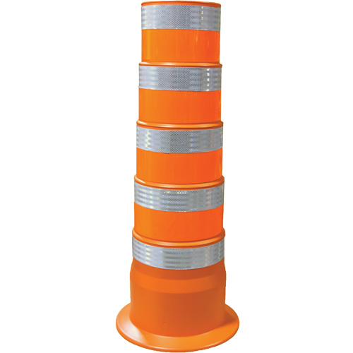 CCI Canada 03-755-QCFP Délinéateur, Hauteur 47,25", Orange/Blanc