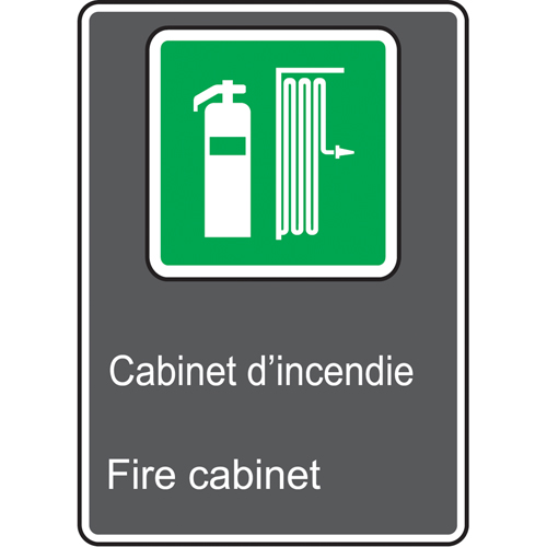 ACCUFORM SIGNS Enseigne de sécurité CSA Cabinet d'incendie / Fire ...