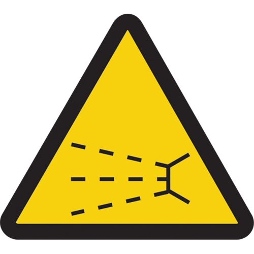Accuform Signs LSGW1534 Splash Hazard ISO Warning Safety Labels, 4" x 4 ...