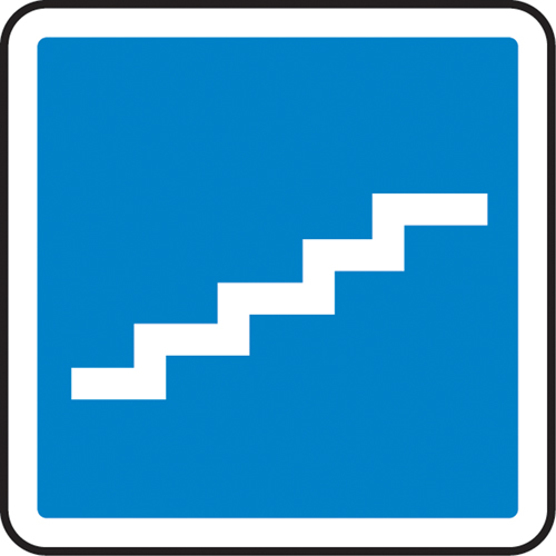 Accuform Signs MPCS594VA Enseigne de sécurité CSA - escalier, 12" x 12 ...