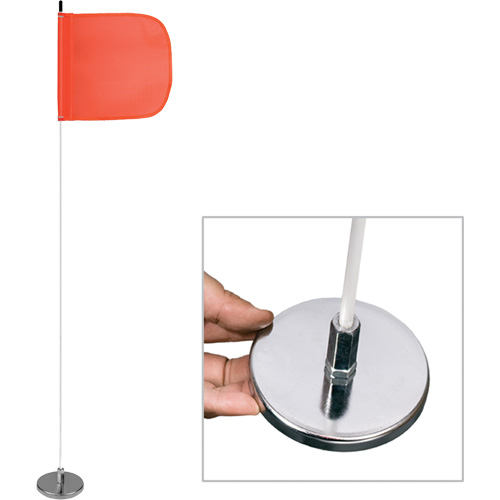 LWW05-M Safety Whip® Light-Duty Whips, Window Mount, 5' High, Orange