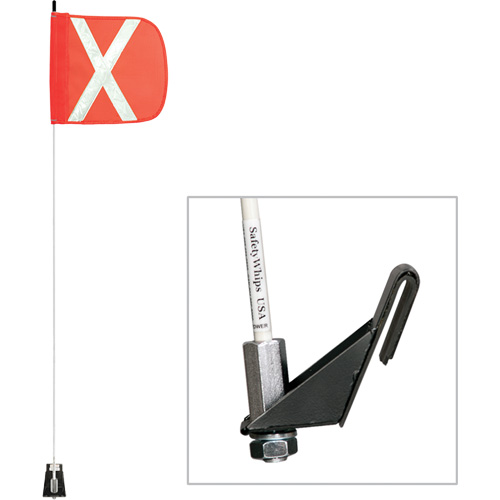 Safety Whips LWW05-SXW Light-Duty Safety Whips, Window Mount, 5' High ...