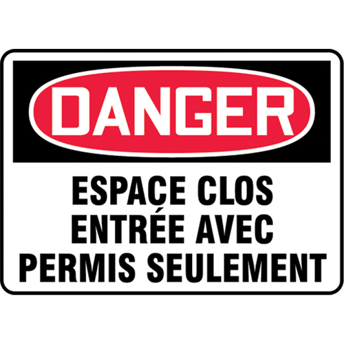 Accuform Signs MCCS112VP Enseigne Espace clos , 7" x 10", Plastique ...