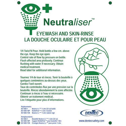 Eyewash and Skin Rinse Station Sign SEI506 | Shop Facility Signs | TENAQUIP