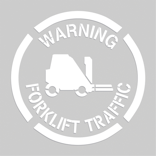 ACCUFORM SIGNS Floor Marking Stencils - Warning Forklift Traffic SEK520 ...