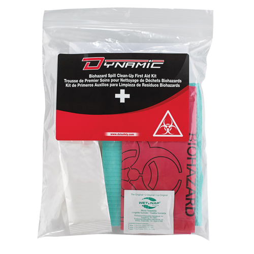 DYNAMIC SAFETY Biohazard Spill Clean-Up First Aid Kit, Class 1 Medical ...