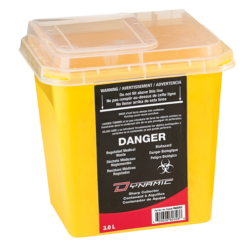 DYNAMIC SAFETY Sharps® Container, 3 L Capacity SGB307 (FACS3LT) | Shop ...