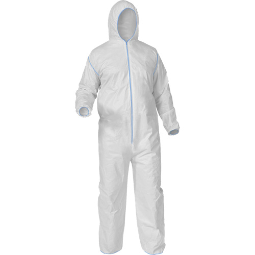 Ronco 40-261-L Protective Coveralls, Large, White, Microporous