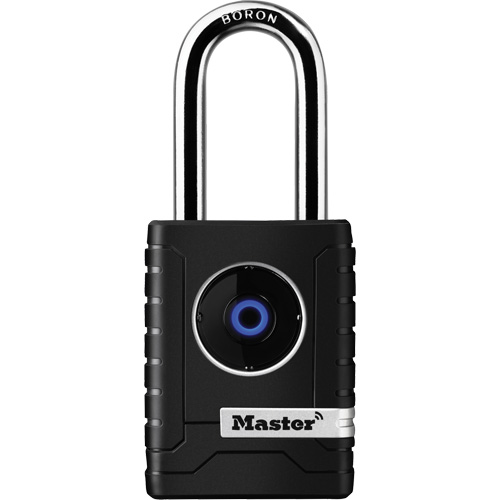 MASTER LOCK Bluetooth® Outdoor Padlock, Bluetooth, Hardened Steel, 2-7/ ...