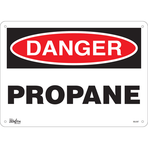 ZENITH SAFETY PRODUCTS "Propane" Sign SGL567 | Shop Facility Signs ...