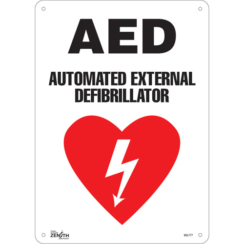 Zenith Safety Products SGL777 "AED Automated External Defibrillator ...