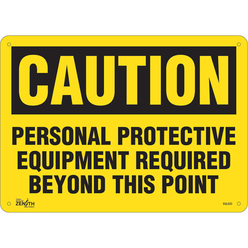 Zenith Safety Products SGL923 "Personal Protective Equipment Required ...