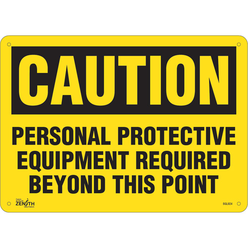 Zenith Safety Products SGL924 "Personal Protective Equipment Required ...