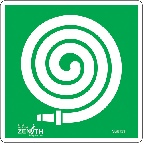 ZENITH SAFETY PRODUCTS Fire Hose CSA Pictogram Sign SGN123 | Shop ...