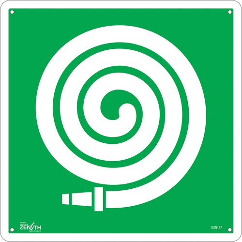 Zenith Safety Products SGN127 Fire Hose CSA Standard Safety Sign, 12" x ...
