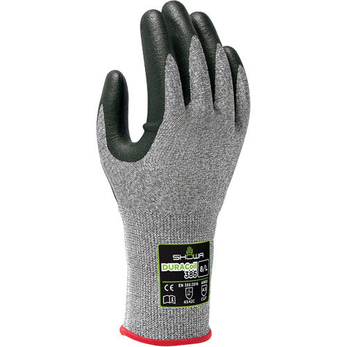Showa 386XL-09 386 Cut Resistant Gloves, Size X-Large/9, 13 Gauge ...