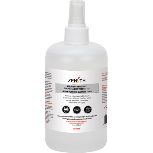 ZENITH SAFETY PRODUCTS Anti-Fog Heavy-Duty Lens Cleaner SGR039 | Shop ...