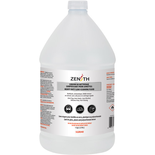 ZENITH SAFETY PRODUCTS Anti-Fog Heavy-Duty Lens Cleaner SGR040 | Shop ...