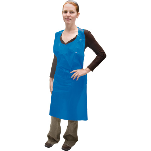 Zenith Safety Products SGR277 Polyethylene Apron, Polyethylene, Blue ...