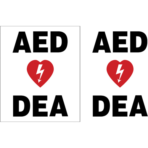 Accuform Signs T163711/PSP505 Enseigne Projection AED/DEA , 6" x 5 ...