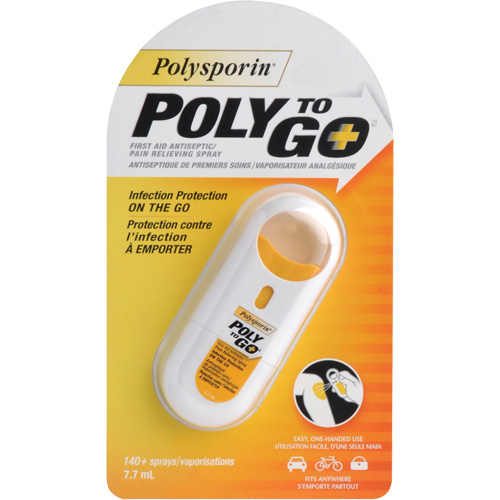 Polysporin® Poly To Go® Pain Relief Spray, Liquid, Antibiotic ...
