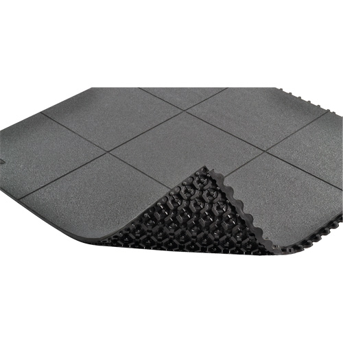 Notrax 556S0033BL Tapis antifatigue à imbrication Cushion-Ease, Rugueux ...