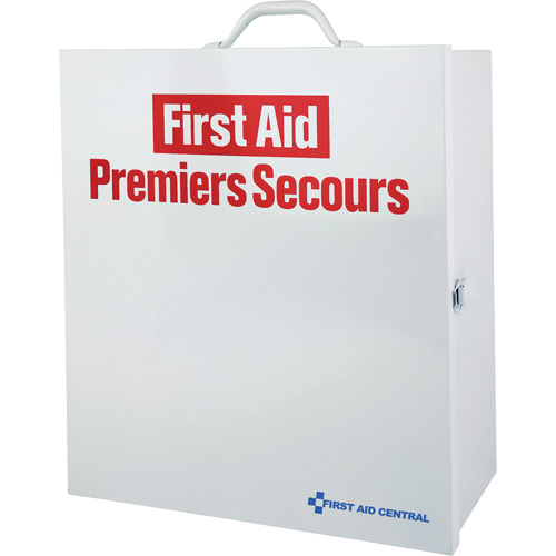 FIRST AID CENTRAL SmartCompliance® Small First Aid Cabinet, Metal Box ...