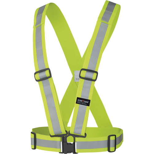 Pioneer V1040861-O/S Safety Sashes, High Visibility Lime-Yellow, Silver ...