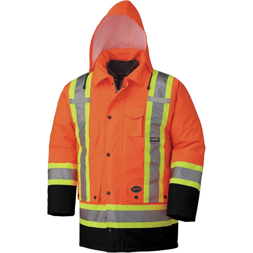 Pioneer V1120151-XL Waterproof 7-in-1 Safety Parka, High Visibility ...