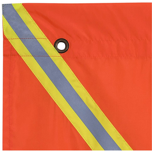 Pioneer V6300360-O/S Flag with Reflective Tape, Polyester