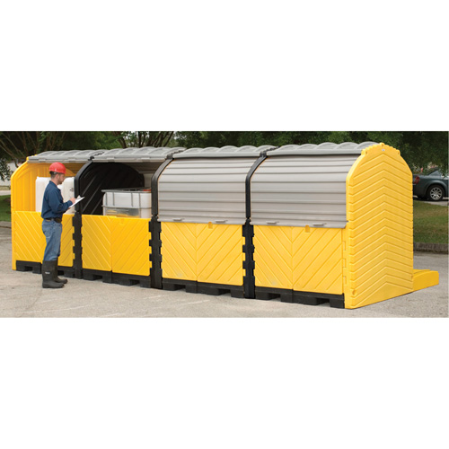 Ultratech 1167 Outdoor 4-Tank Ultra-Modular IBC Spill Pallet, 365 US ...