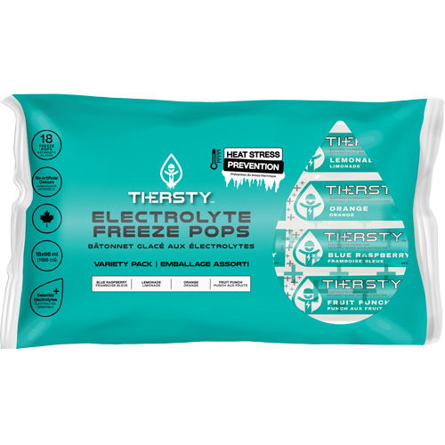 THERSTY HYDRATION BAG1418-FRZ Hydration Drink Freeze Pops, Frozen ...
