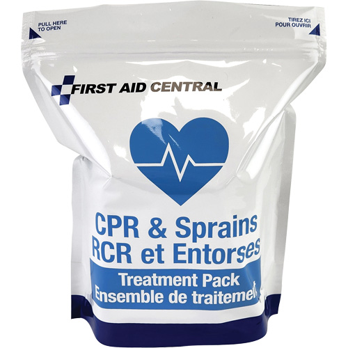 First Aid Central ERKTP-CS 9-Piece CPR & Sprains Refill Pack for ...