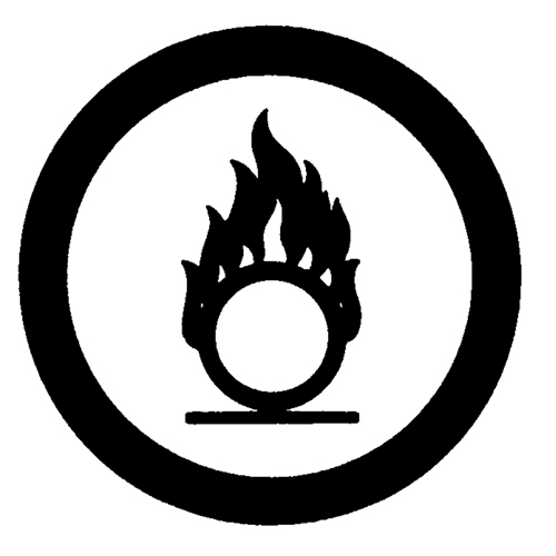 BRADY WHMIS Pictogram - Oxidizing SJ022 (09320) | Shop WHMIS GHS & PPE ...