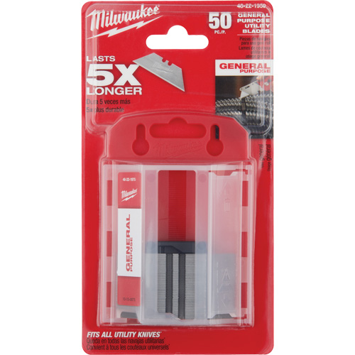 Milwaukee 48-22-1950 General Purpose Utility Blades with Dispenser ...