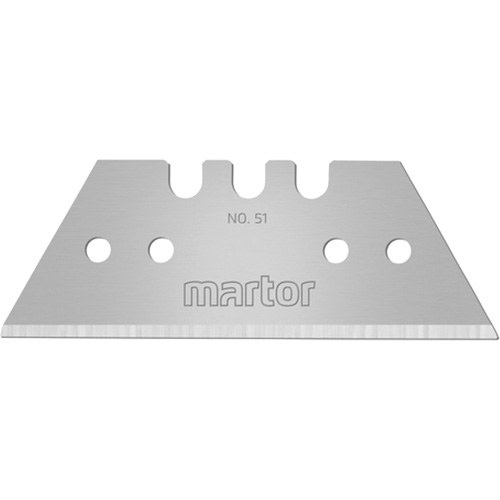 Martor 51.7 No. 51 Standard Trapezoid Blade, Single Style