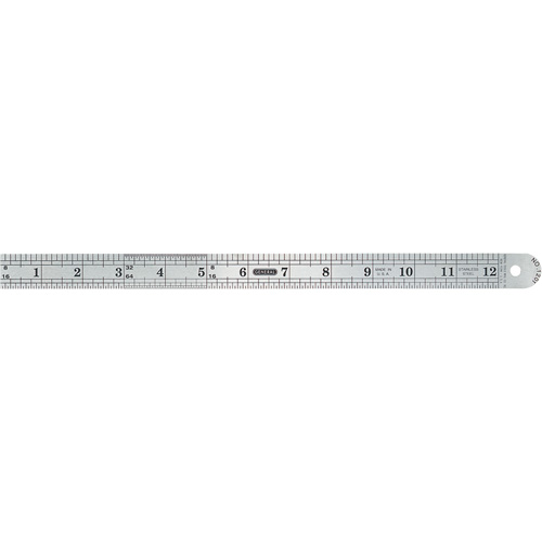 General Tools 1201ME Industrial Precision Flexible Ruler, 13" L, Steel