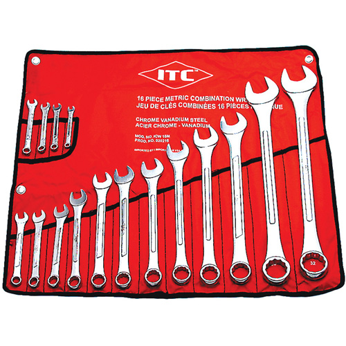 JET EQUIPMENT ITC® Professional Raised Panel Wrench Set, Combination ...