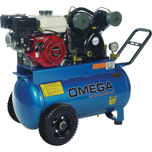 OMEGA COMPRESSORS Compresseurs d'air série entrepreneur, Essence, 16,6 ...